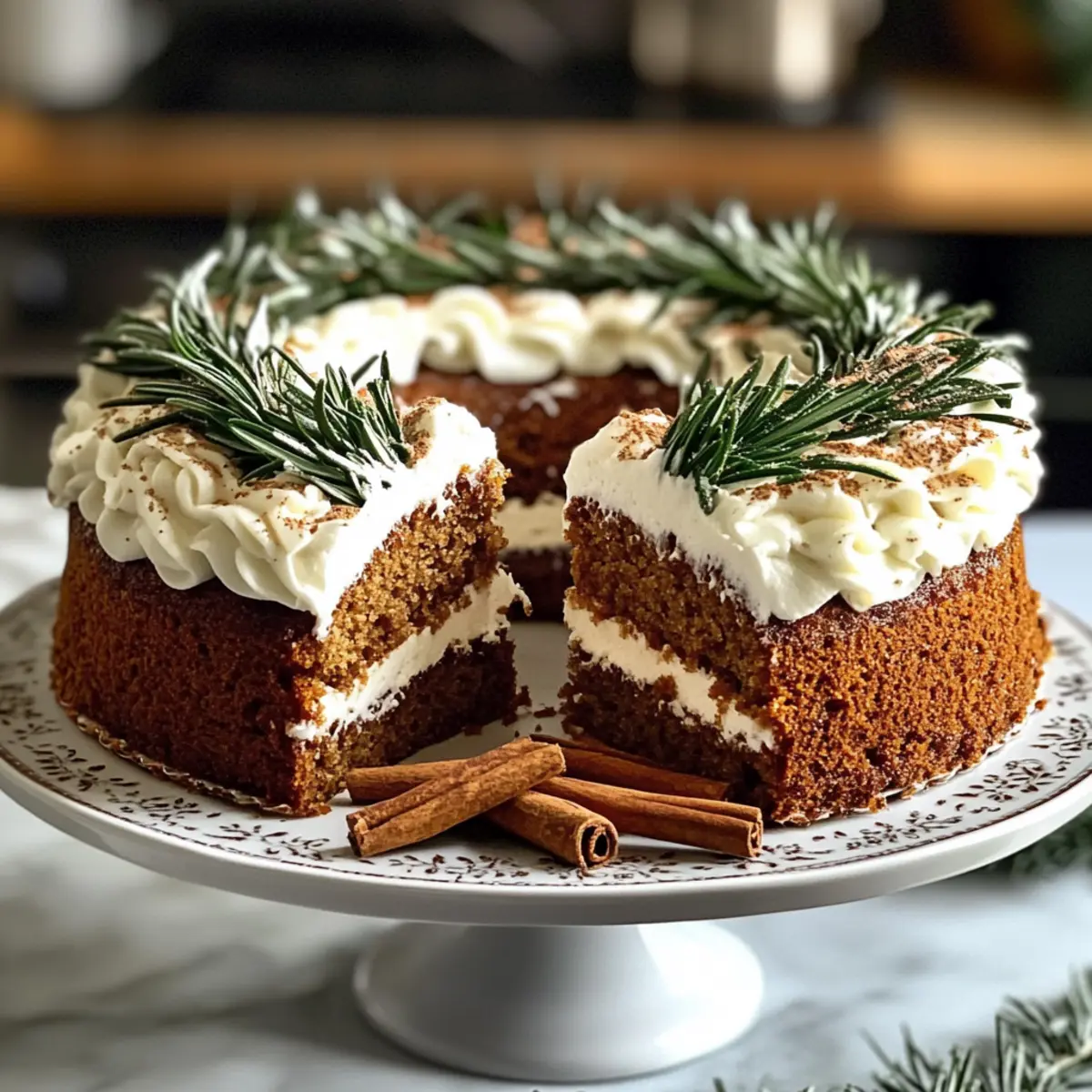 Spiced Gingerbread Wreath Cake: Your Cozy Holiday Showstopper - BELLY ...
