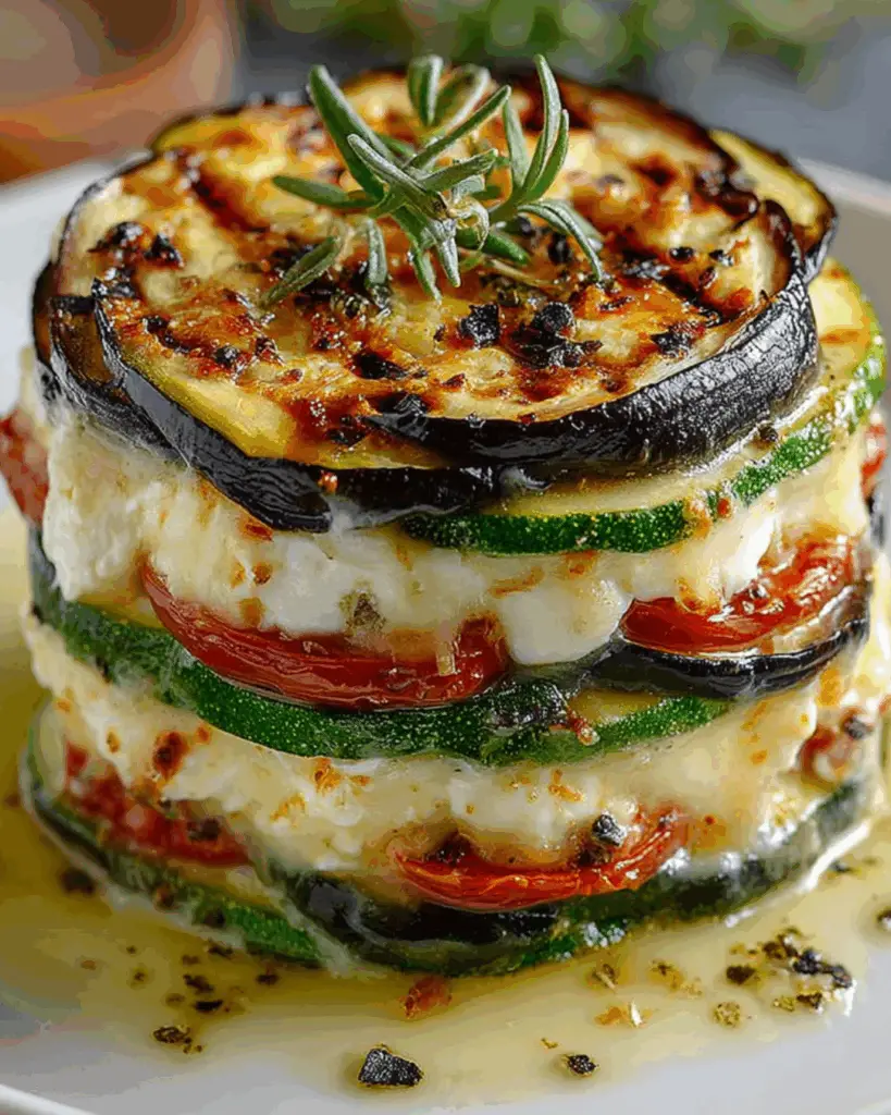 Zucchini and Goat Cheese Stack: A Delicious Layered Recipe! - BELLY RECIPES
