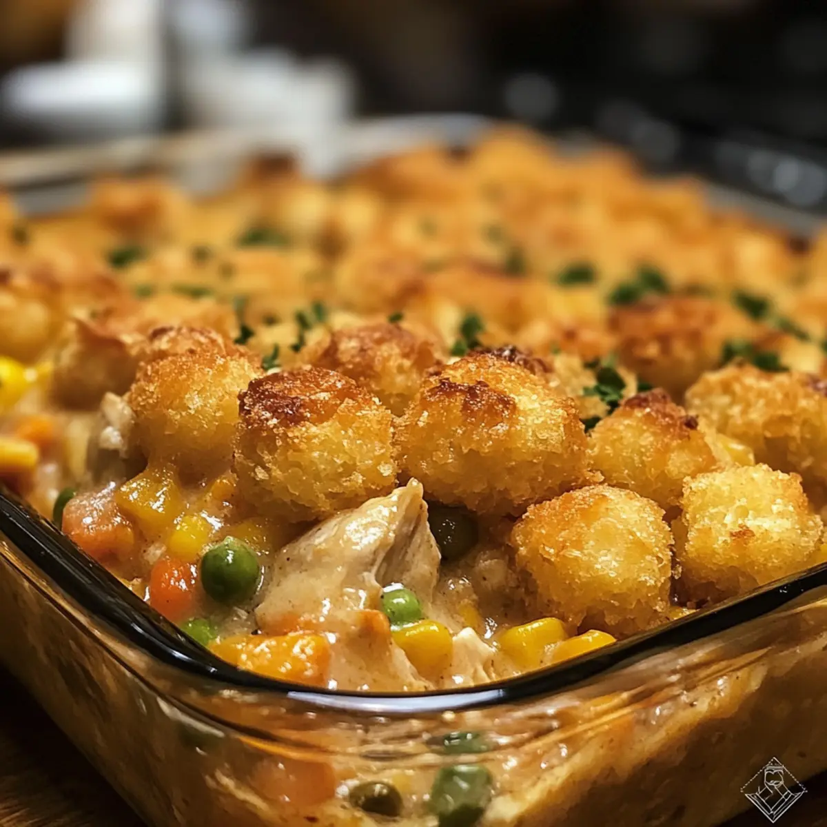 Ultimate Chicken Pot Pie Tater Tot Casserole – Delicious Comfort