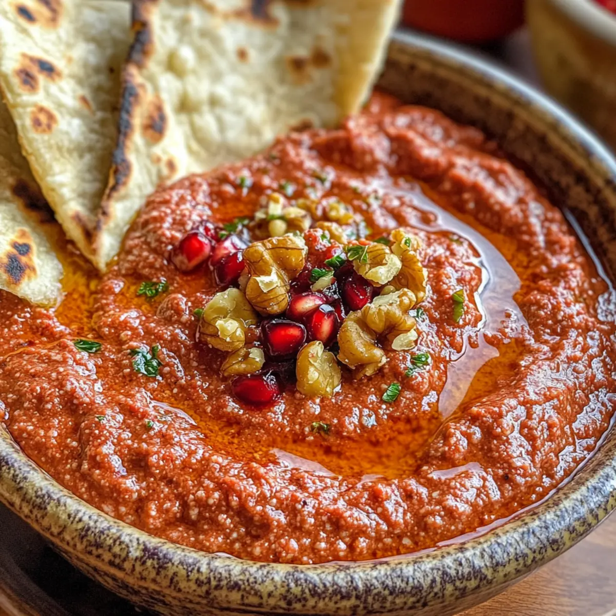 Easy Roasted Red Pepper and Walnut Dip That's Delicious