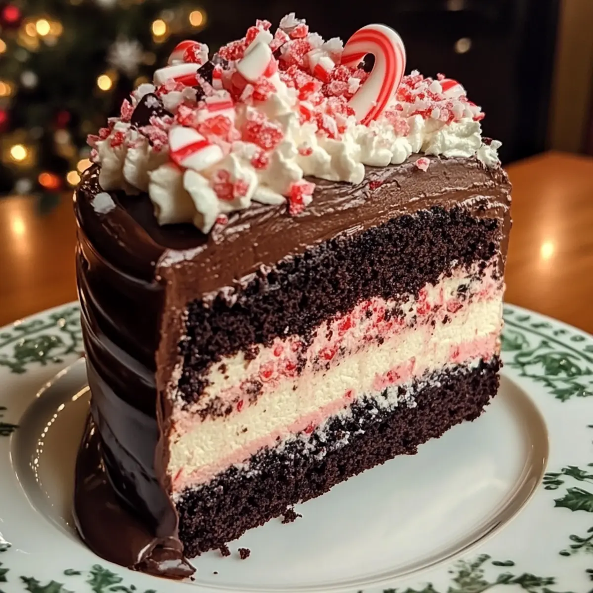 Irresistible Candy Cane Mousse Cake for Your Holiday Table