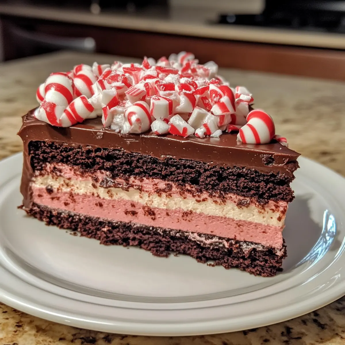 Irresistible Candy Cane Mousse Cake for Your Holiday Table