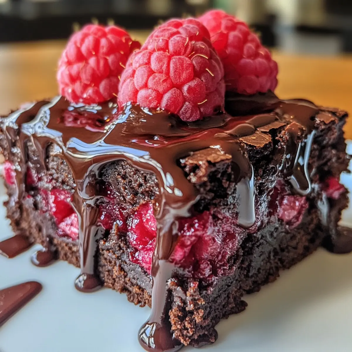 Ultimate Chocolate Raspberry Protein Brownies - Deliciously Guilt-Free