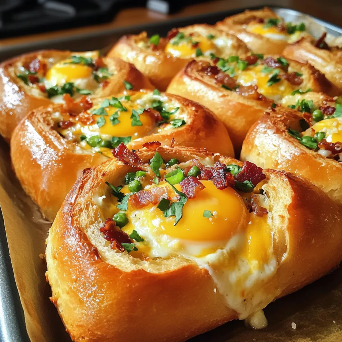 Irresistible Egg in a Hole Bake with Dinner Rolls: A Delicious Breakfast
