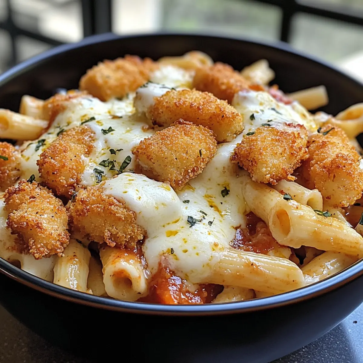Ultimate Super Yummy Cottage Cheese Chicken Parm Bowl: Delicious