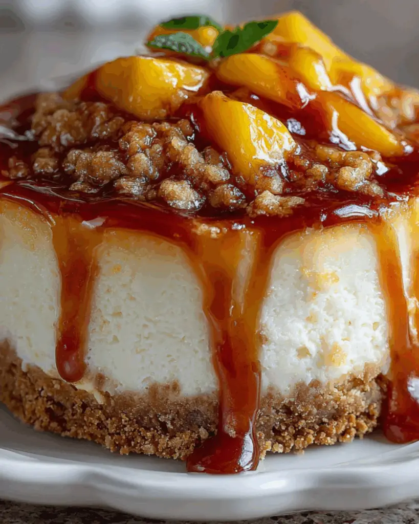 Peach Cobbler Cheesecake: A Delightful Dessert Recipe! - BELLY RECIPES