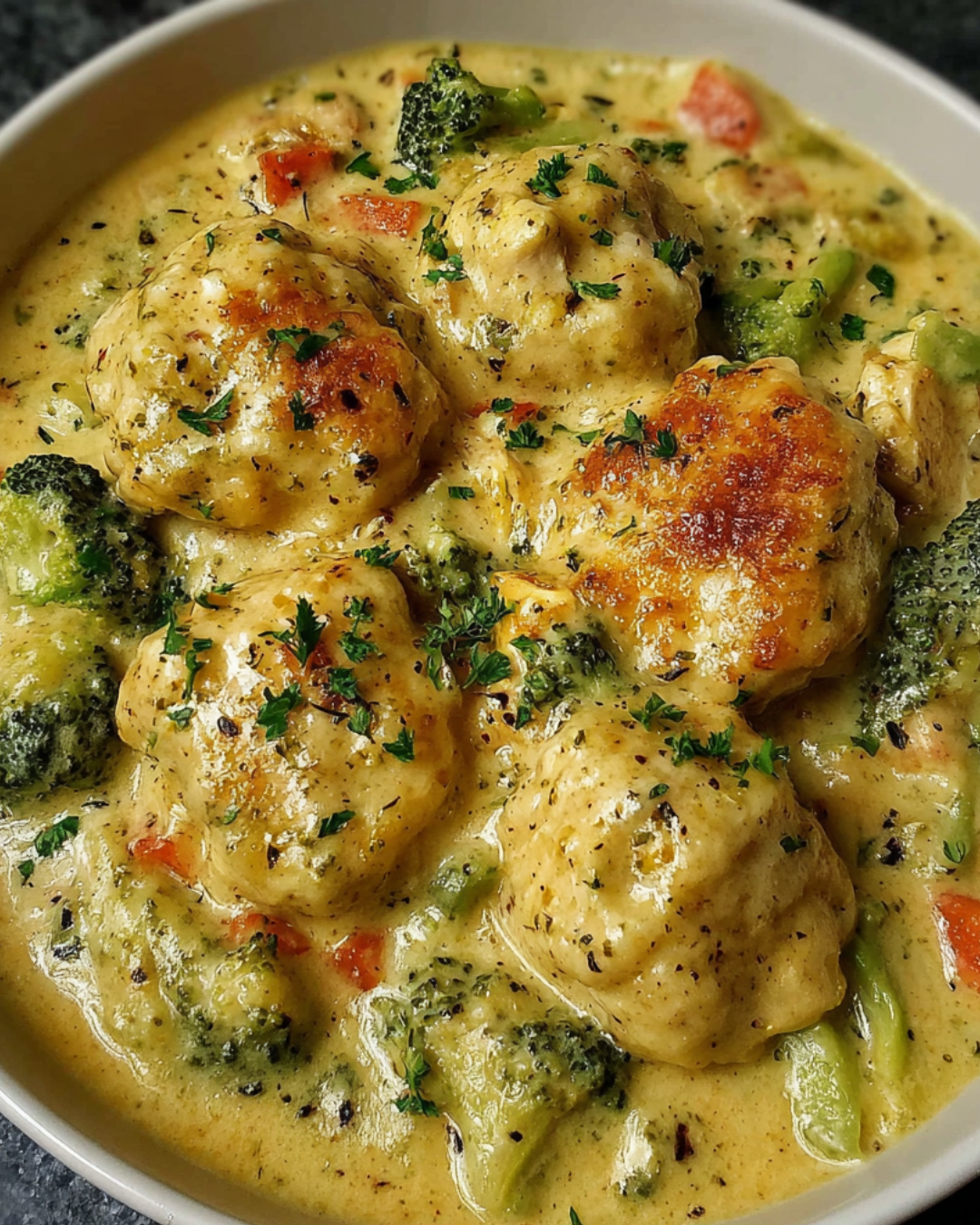 Broccoli Cheddar Chicken and Dumplings: A Cozy Delight! - BELLY RECIPES