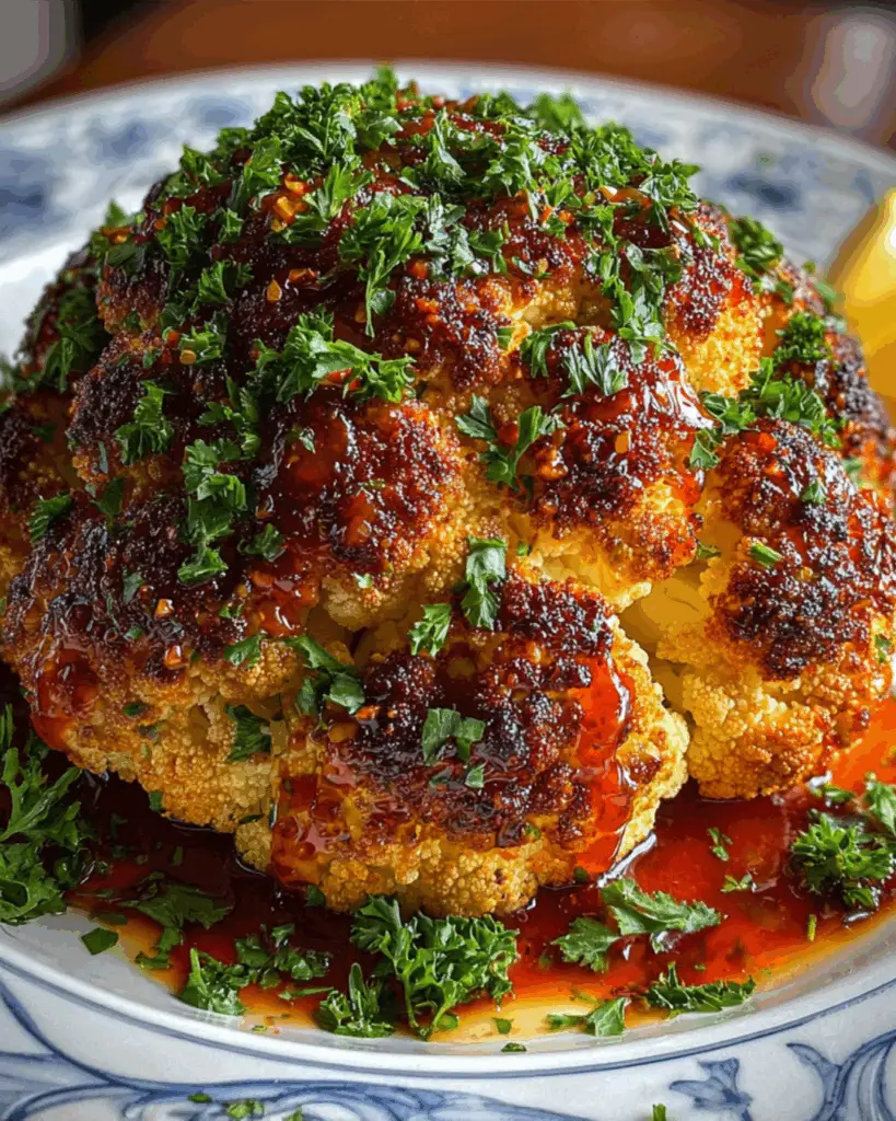 Whole Roasted Cauliflower with Spicy Sriracha Honey Glaze: Discover the ...