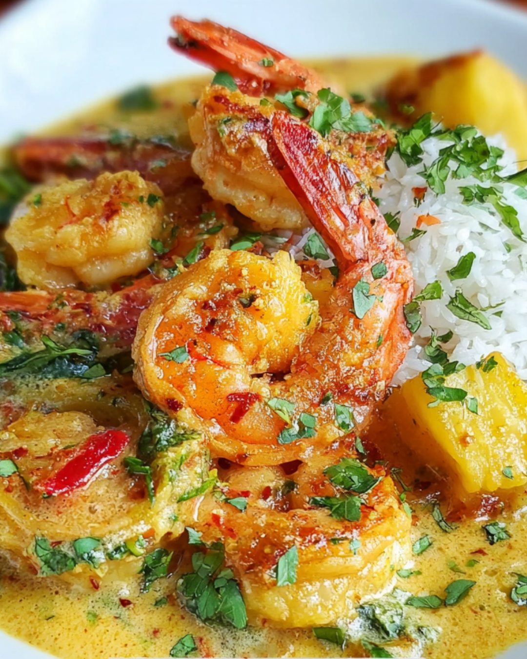 Pineapple Coconut Shrimp Curry that Wows Your Tastebuds! - BELLY RECIPES