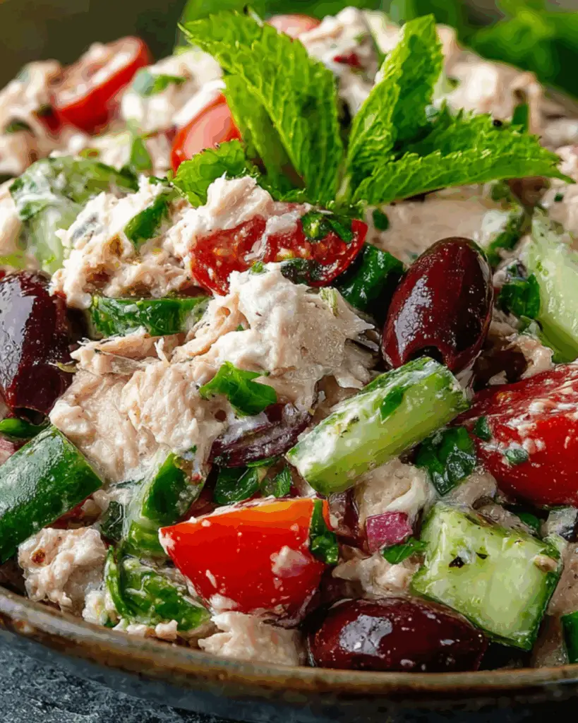 No-Mayo Mediterranean Tuna Salad: A Healthy Delight! - BELLY RECIPES