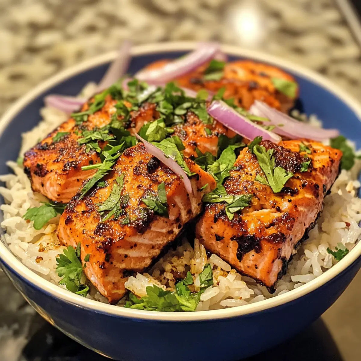Easy 20-Minute Tandoori Salmon Rice Bowls That Delight
