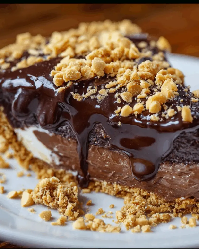 Chocolate Payday Pie with Crunchy Peanut Topping is Irresistible ...