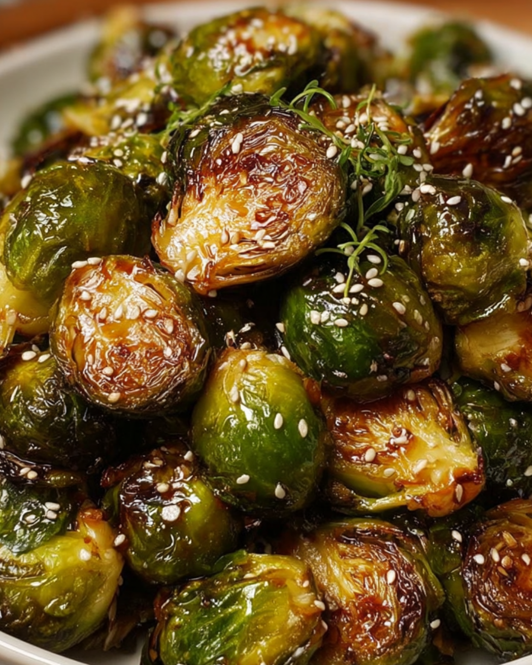 Honey Garlic Roasted Brussels Sprouts: Irresistibly Delicious! - BELLY ...