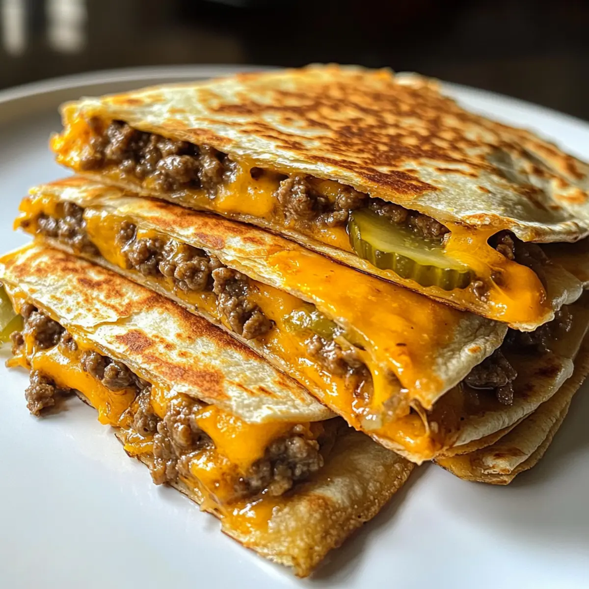 Ultimate Delicious Cheeseburger Quesadillas in 20 Minutes